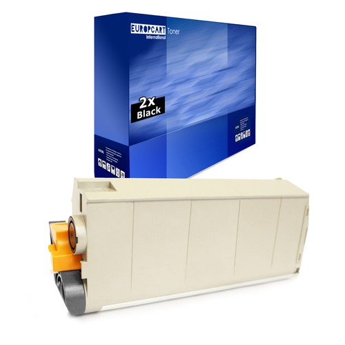 2x Europcart Toner Negro F R OKI C-7350-TN C-7300-DN C-7300-DXN C-7300 ...