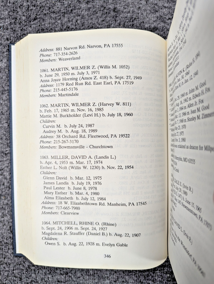 Directory of Weaverland Conference Mennonite Churches Pennsylvania 1990 ...