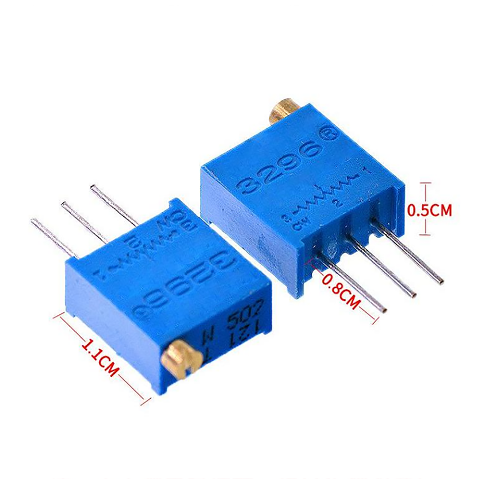 3296W 3/8" Multiturn Variable Resistors Potentiometer Preset Trimmer ...