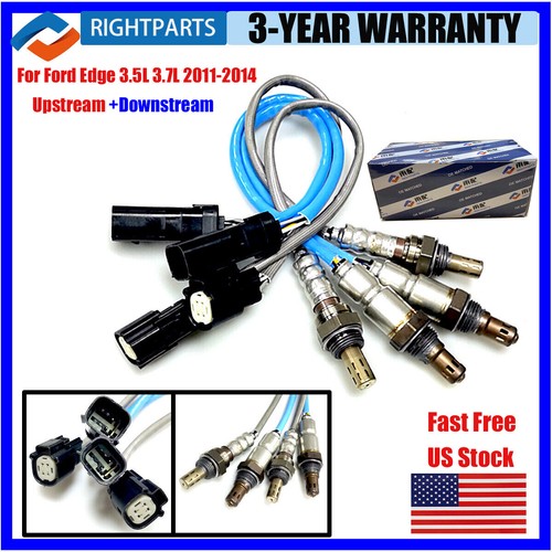 4pcs O2 Oxygen Sensor For 2011-2014 Ford Edge 3.5L 3.7L Upstream ...