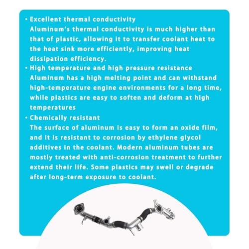 Upgraded aluminum Engine Coolant Radiator Pipe Water Hose Line ...