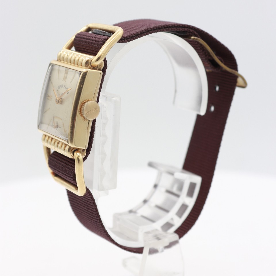 Vintage Lord Elgin Driver's Men's Mechanical Wristwatch 559 USA 14k ...