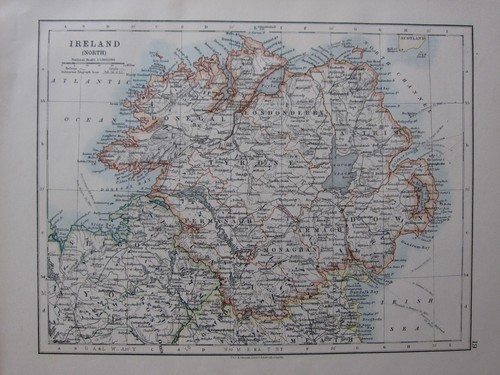1904 MAP ~ IRELAND NORTH DONEGAL LONDONDERRY TYRONE DOWN ARMAGH | eBay