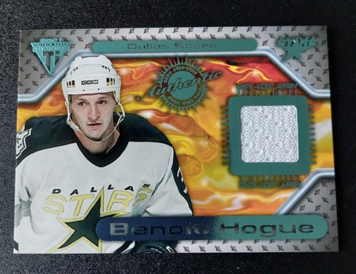 2000-01 Titanium Game Gear Benoit Hogue Jersey Card #83. Dallas Stars ...
