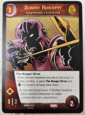 ZOM-013 ZOMBIE HAWKEYE Upper Deck Marvel VS System MARVEL ZOMBIES | eBay