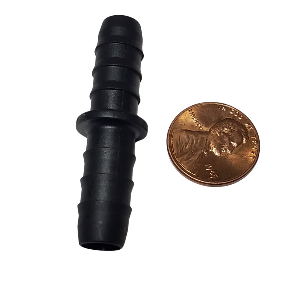 Fuel Line Splice connector fits 8mm or 5/16" rubber line for gas, water ...