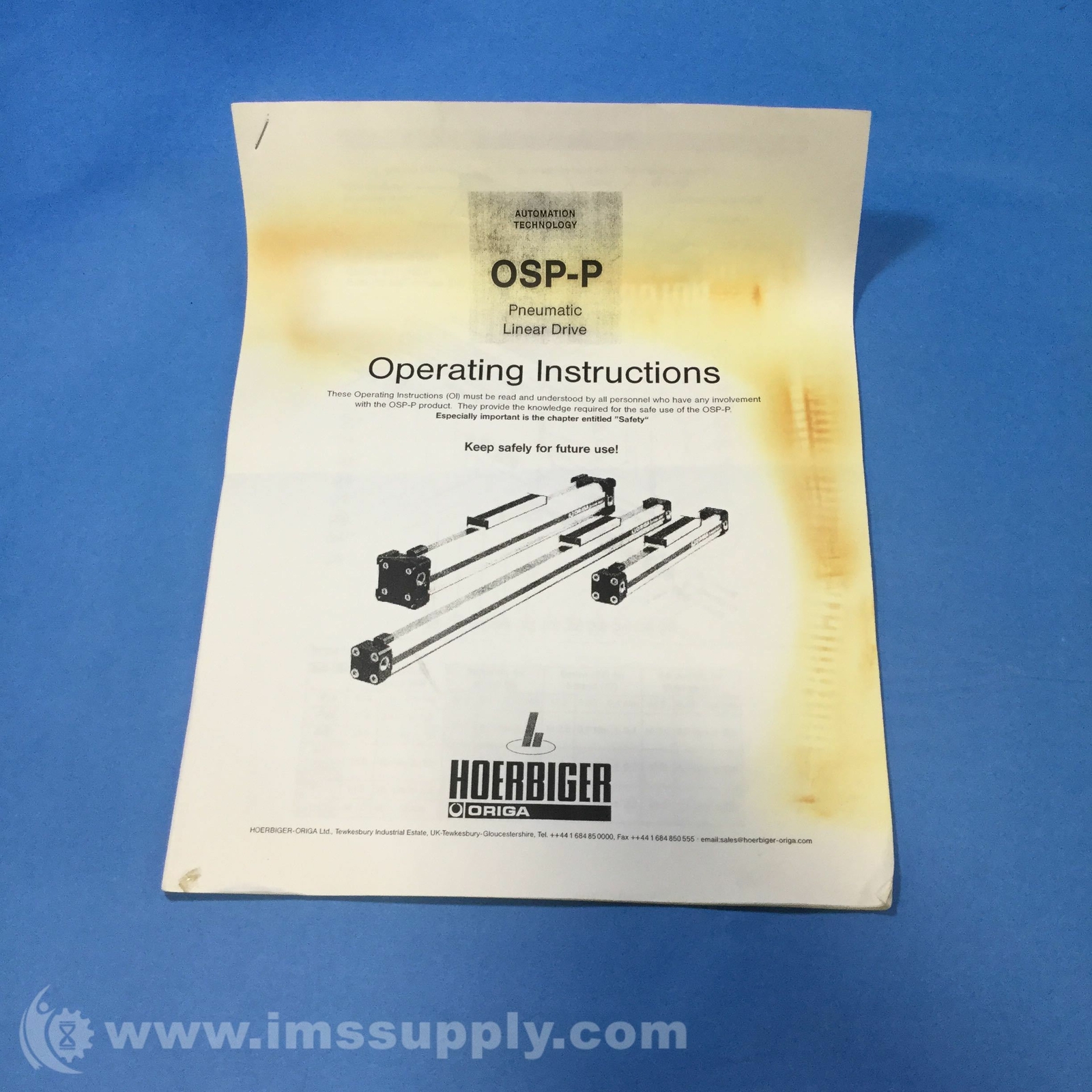Hoerbiger OSP-P Pneumatic Linear Drive Guide USIP | eBay