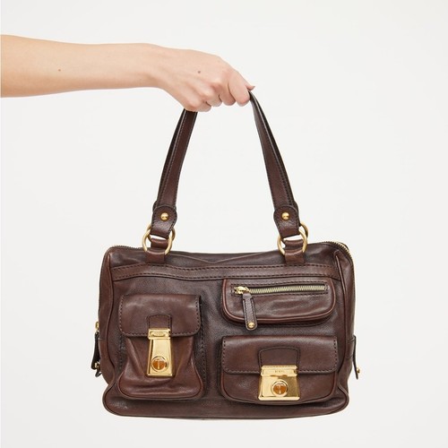Tod's Brown Leather Took Tracolla Media Bag Shoulder Handbag Pusre ...
