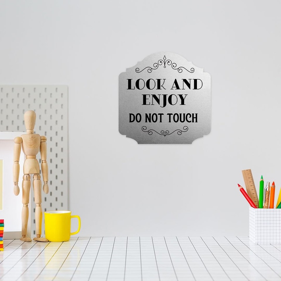 Heritage Plus Look and Enjoy Do Not Touch Wall or Door Sign Home Decor ...