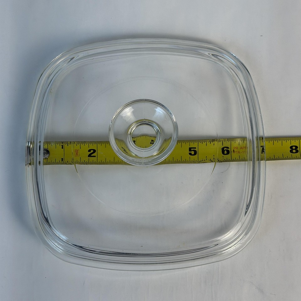 Pyrex Clear Glass Square 8 In Casserole A/C-A Replacement Lid Cover ...