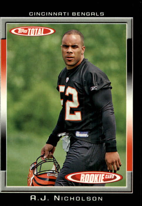 2006 Topps Total - Total Black #496 A.J. Nicholson /50 (RC) for sale ...