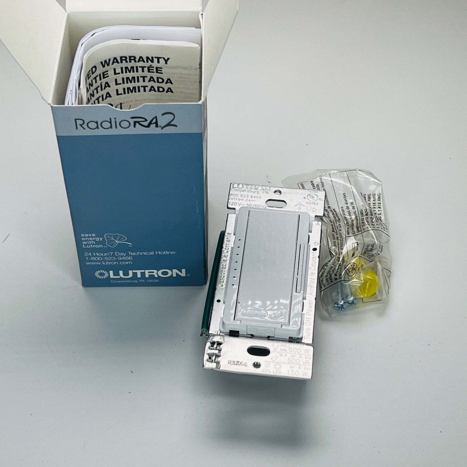 Lutron+RRD-6CL-WH+Radio+Ra2+RadioRA+RA+Dimmer+-+White for sale online ...