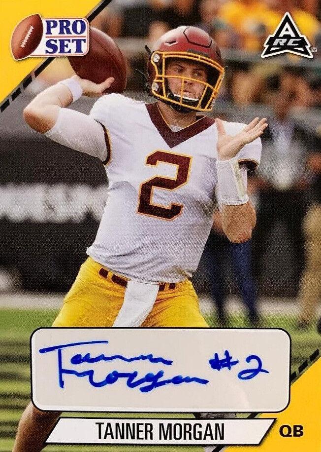 2021 Leaf Pro Set College - Autographs Tanner Morgan #PS-TM1 Gold (AU ...