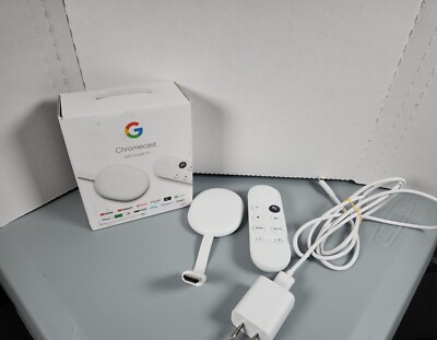 Google Chromecast 4K UHD Streaming Stick Device Model GZRNL - White W ...