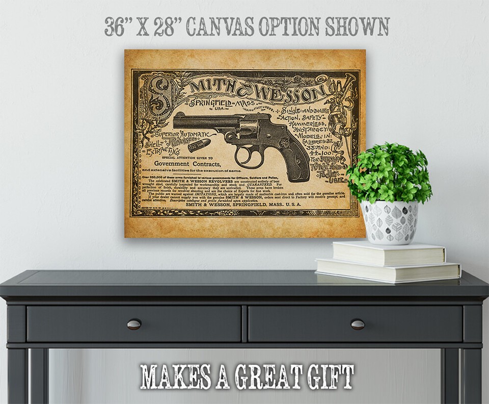 Poster - Smith & Wesson Automatic Revolvers - Choose Unframed Poster or ...