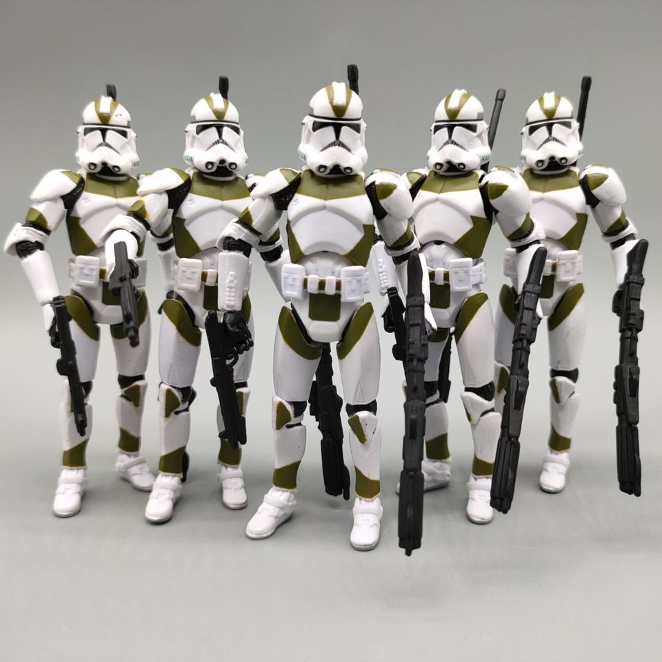 Lot of 5 Star Wars 501st 442nd Utapau Shock Razor BMF Clone Trooper 3. ...