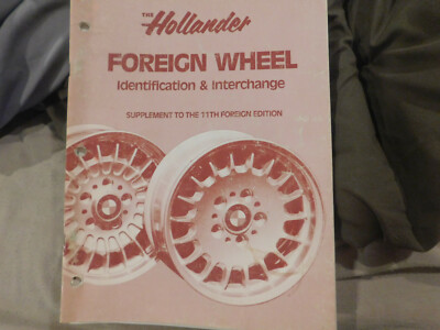 1970's - 1988 HOLLANDER FOREIGN WHEEL RIM IDENTIFICATION INTERCHANGE ...
