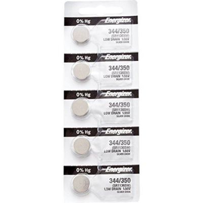 5 x Energizer 344 Watch Batteries, 1.55V, equivalent SR1136SW, 1136 ...