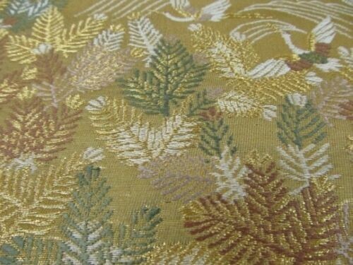 Japanese Kimono SILK FUKURO OBI TREE PINE CRANE TSURU BIRD WAVE 78 | eBay