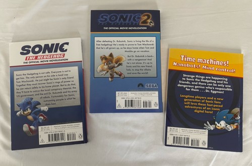 Sonic the Hedgehog 3 Book Lot Official Movie Novelization, 2, Tales Of ...