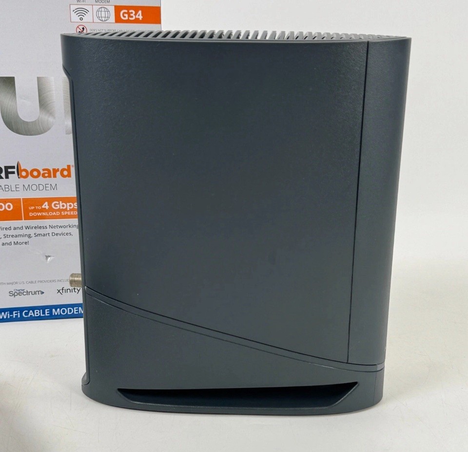 New ARRIS Surfboard G34 DOCSIS 3.1 Gigabit Cable Modem & Wi-Fi 6 Router ...