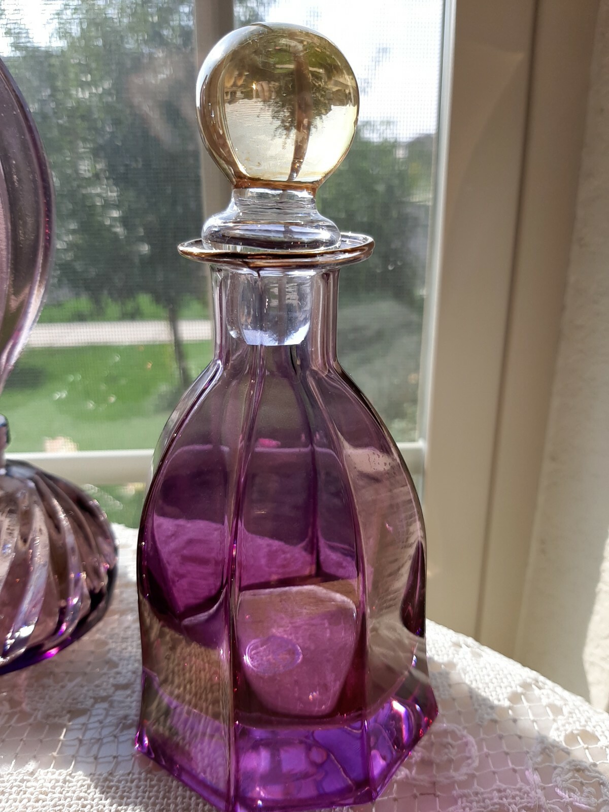 Vintage Purple Plum Perfume Vanity Set GORGEOUS BEAUTY, SPARKLING ...
