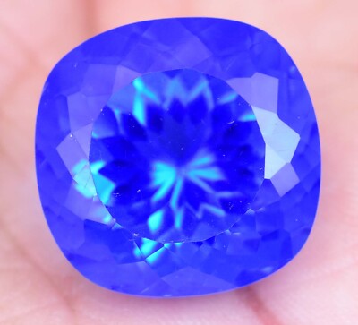 27.20 Ct Natural Rare Lustrous Blue Tanzanite Certified Flawless Loose ...