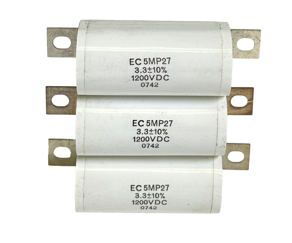 3 NEW ELECTRONIC CONCEPTS EC 5MP27 POWER SUPPLY CAPACITORS 1200VDC 5MP2 ...
