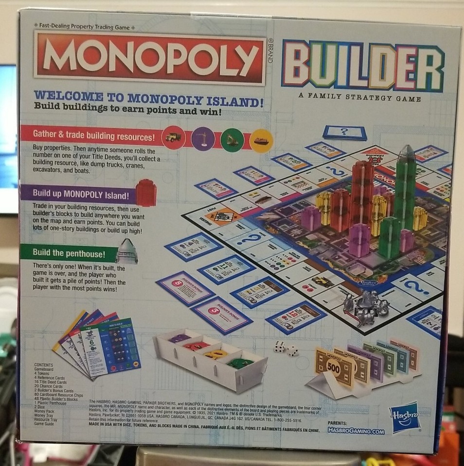 Monopoly Builder Board Game ~ A Family Strategy Game ~ New | eBay