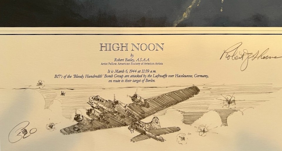 ROBERT BAILEY Masters of the Air HIGH NOON Remarque 100th Bomb Group 5 ...