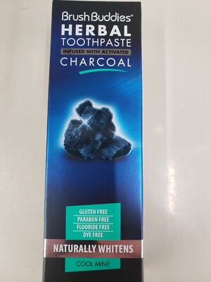 BRUSH BUDDIES -Activated Charcoal Infused Naturally Whitening Herbal ...