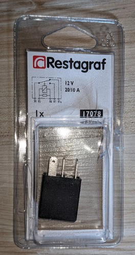 RESTAGRAF 17078 Micro Relais AUTO Agrafes 12 V 20/10 A avec résistance ...