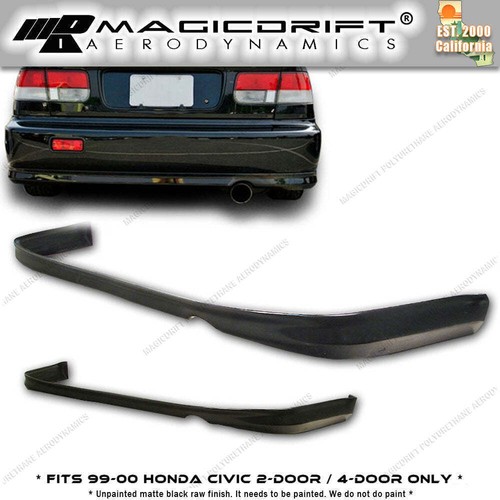 For 99-00 Honda Civic EK Coupe / Sedan CTR TR Type-R Style JDM REAR ...