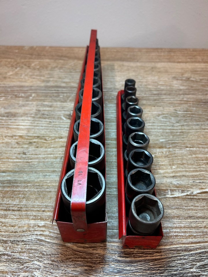 MAC Tools VDP & VUP 1/2" Dr Deep Impact & Swivel Socket Set 6 Pt 7/16 ...