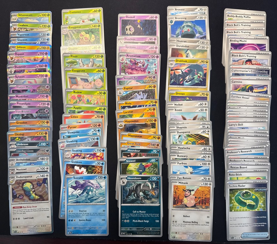 Pokémon TCG Prismatic Evolutions - Complete Base Set C/UC/Rare Holo ...
