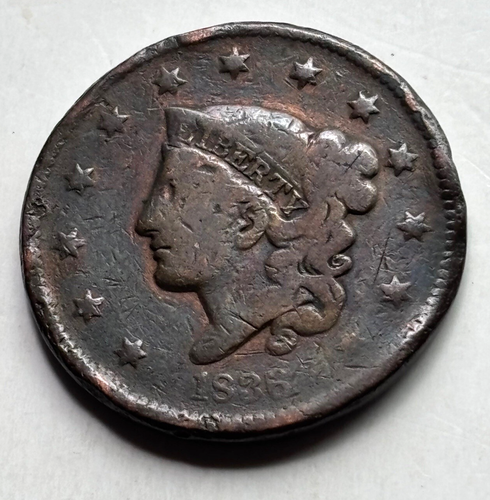 1836 Coronet Matron Head Large Cent Early U.S. Copper Coin | eBay