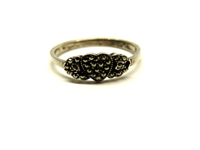 Beautiful Sterling Silver Designer Heart Ring CZ Stones . CH151 | eBay