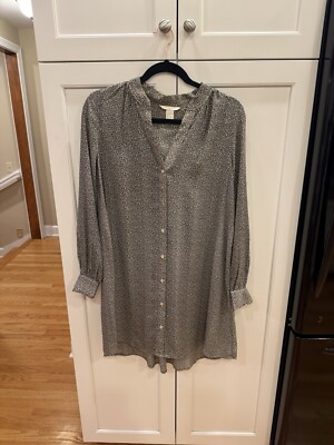 H&M Printed Button Down Dress - 8 | eBay