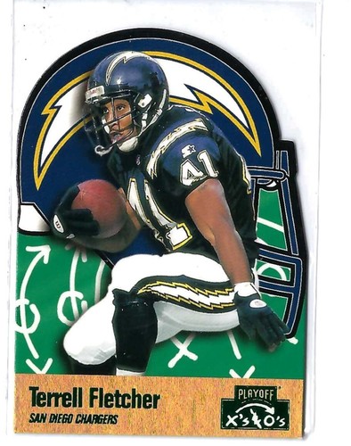 1996 Playoff X's & O's Terrell Fletcher - San Diego Chargers | eBay