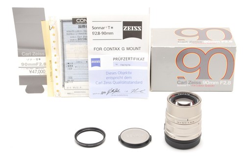 [UNUSED w/Box] CONTAX Carl Zeiss Sonnar T* 90mm f2.8 For G1 G2 From ...