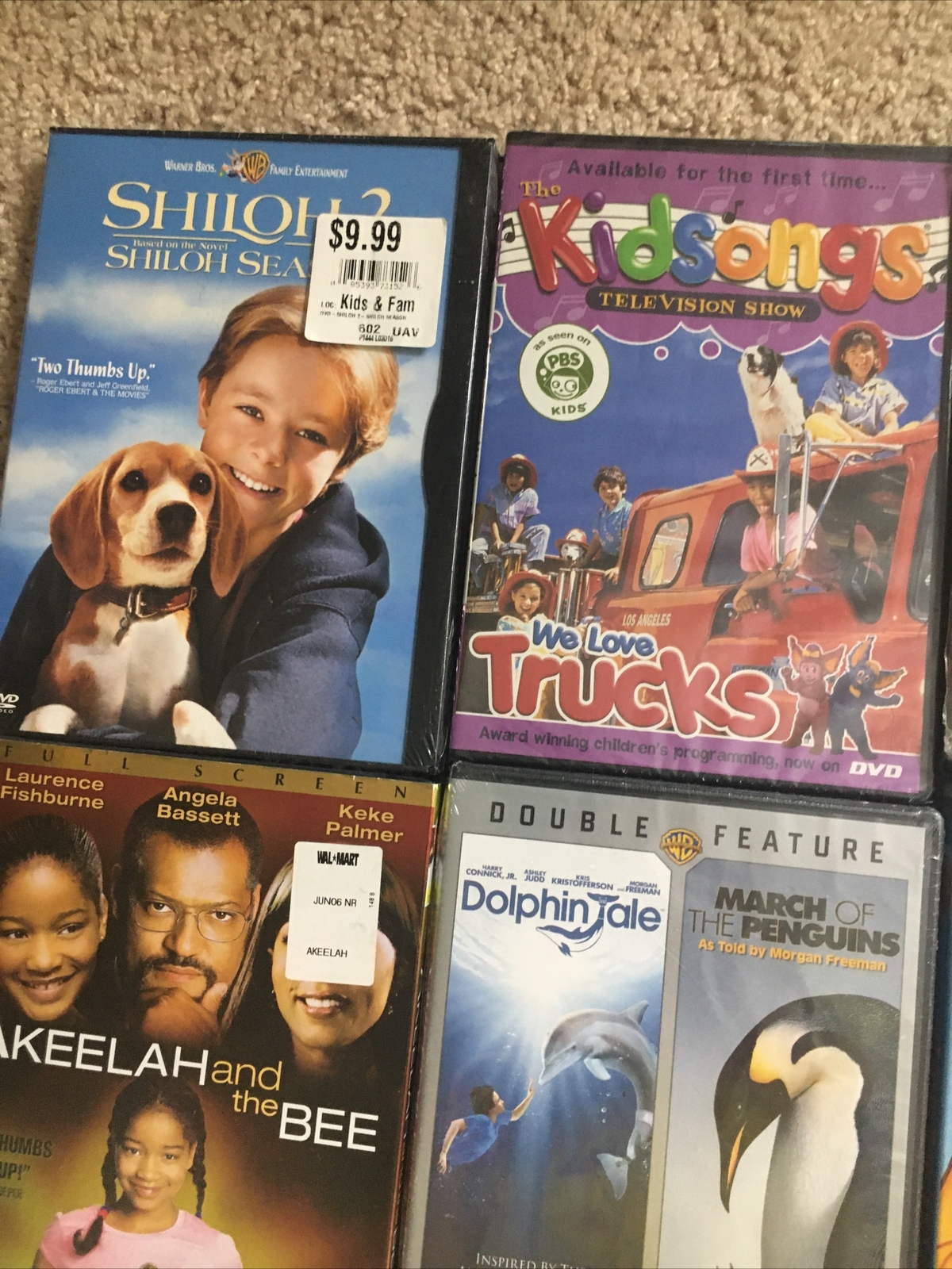 Kids DVD Lot Of 10 All New Sealed Childrens Veggie Tales Caillou ...
