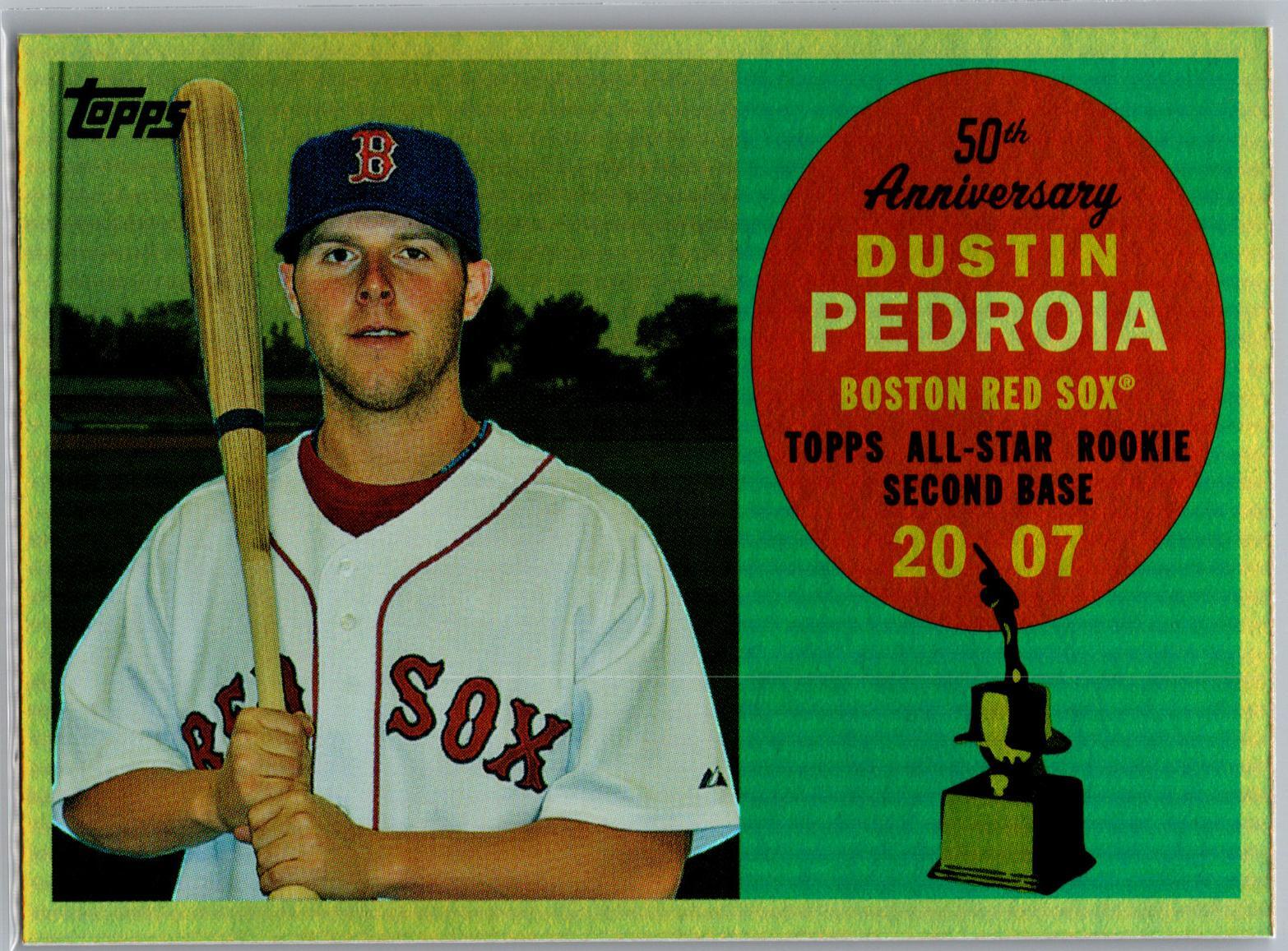 2008 Topps - All Rookie Team 50th Anniversary Dustin Pedroia #AR78 Gold ...