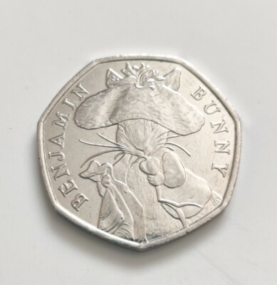 Benjamin Bunny 50p Coin 2017 Beatrix Potter Collectable (Circulated ...