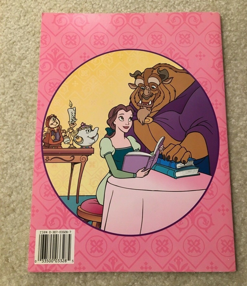 Disney Beauty and the Beast Giant Colouring Golden Books NEW Rare ...