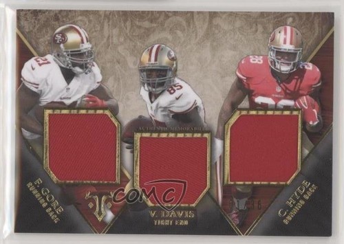 2014 Topps Triple Threads Relic Trios /36 Frank Gore Vernon Davis ...