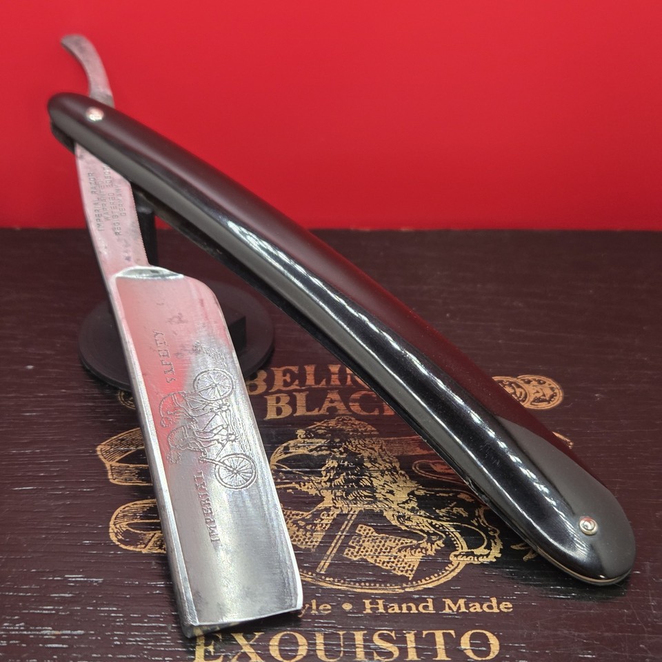 Vintage/Antique 13/16 Warranted, Imperial Razor. Etching. Shave ready ...