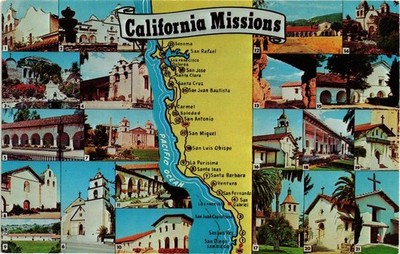 Dr Jim Stamps Postcard California Missions Multi View | eBay