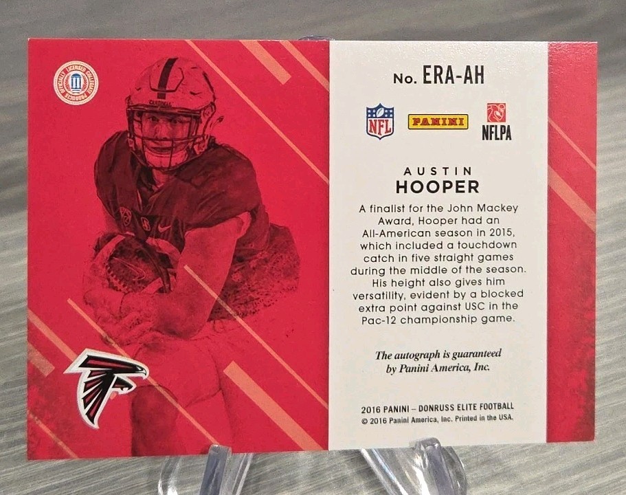 Austin Hooper 2016 Donruss Elite Rookie Green Autograph Rookie #ERA-AH ...