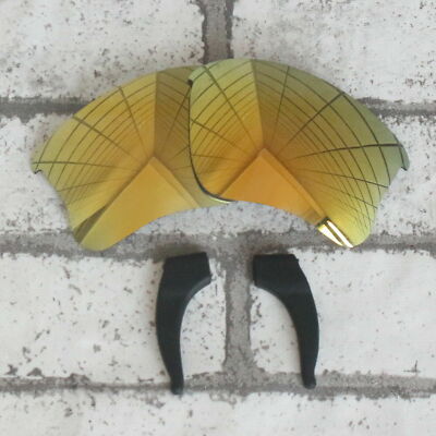 Anti-slip Ear Hooks & Replacement Lenses for-Oakley Flak Jacket XLJ ...