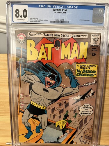 Batman #162 CGC 8.0 Batwoman Appearance. Silver 1964 Sheldon Moldoff ...